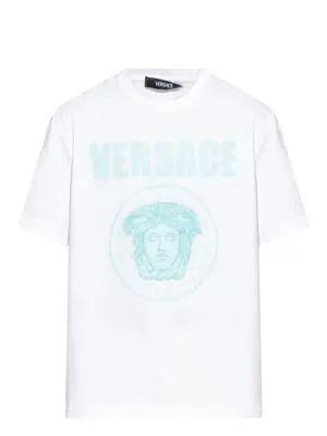 Versace T-shirt With Print - White