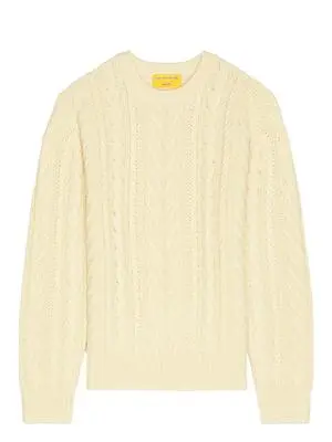 Guest In Residence Fisherman Crew Neck Sweater - Butter