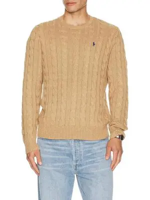 POLO RALPH LAUREN Cable Knit Crewneck Sweater