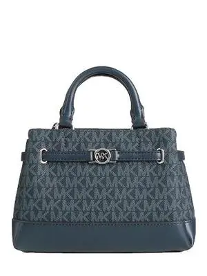 Michael Kors Logo-print Tote With Leather Trims - Navy