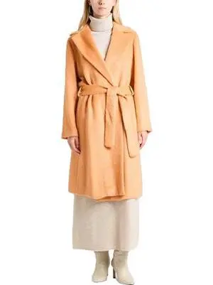 SEVENTY VENEZIA Alpaca Wool And Virgin Wool Belted Coat - Mandarin