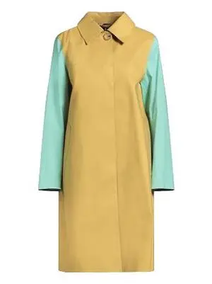 Mackintosh Woven Two-tone Overcoat - Yellow