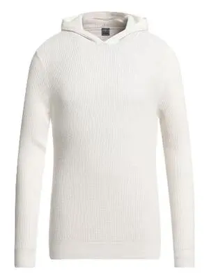 Fedeli Knitted Cotton Hooded Sweater - White