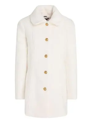 Alice + Olivia Purcell Bouclé Coat - Off-white