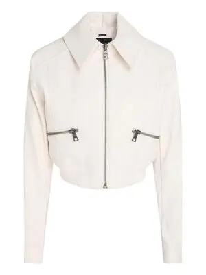 Alice + Olivia Alice Olivia Hyde Cropped Jacket - Off-white
