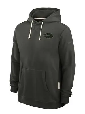 Nike New York Jets Rivalries Collection Sideline Dri-fit Nfl Pullover Hoodie - Green