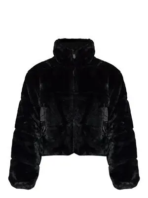 SAVE THE DUCK Yuki Faux Fur Reversible Jacket - Black