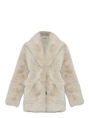 Zadig&Voltaire Fleur Faux Fur Jacket - Grey