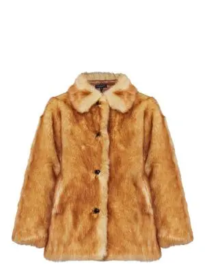 Rag & Bone Faux Fur Coat - Beige
