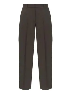 TOTEME Wool Pleated Trousers - Green