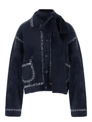 Essentiel Antwerp Ihoops Navy Cardigan Blue