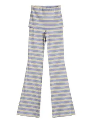 SUNDAYFRUITMARKET Striped Flared Trousers - Skyblue
