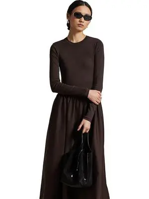 Ralph Lauren Cotton Long-sleeve Dress - Squire Brown
