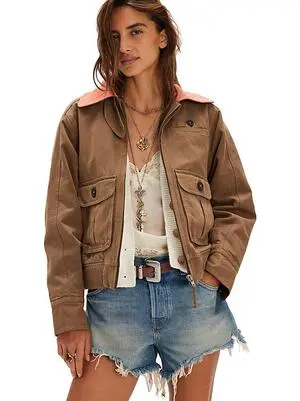 Free People Harley Jacket Dutch Cocoa