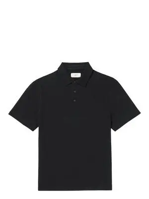Mr P. Cotton-piqué Polo Shirt - Black