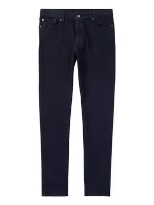 Zegna Roccia Straight-leg Cotton Trousers - Blue