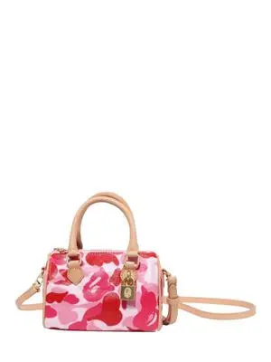 A BATHING APE Abc Camo Mini Shoulder Bag - Pink