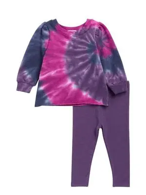 Splendid Tie-dye Sweatshirt And Leggings Set - Disco Tie Dye