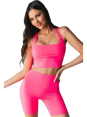 VITALITY Pulse Racer Longline - Neon Pink