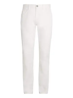 Giorgio Armani Stretch-cotton Slim-fit Chinos - White