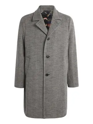 Paul Smith Wool-cotton Overcoat - Grey
