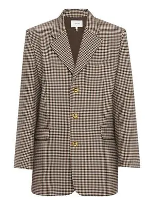 FRAME Houndstooth Blazer - Navy Multi