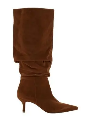 Simkhai Jordi Suede Knee Boots - Tan