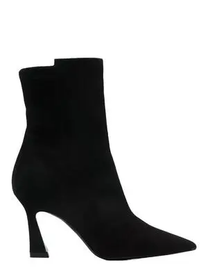 STUART WEITZMAN Suede Ankle Boots - Black