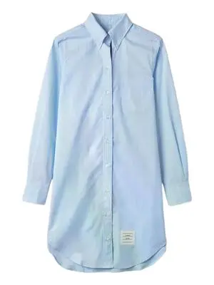 Thom Browne Cotton Shirtdress - Blue