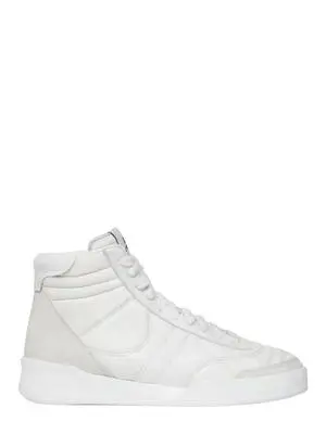 COURREGES Padded Leather High-Top Sneakers