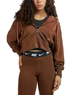 Nike Full-zip Fleece Hoodie - Brown
