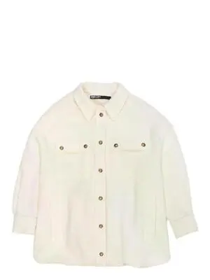 Bimba Y Lola Buttoned Flap-pocket Shirt - Neutrals