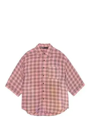 Bimba Y Lola Checked Pocket Shirt - Pink