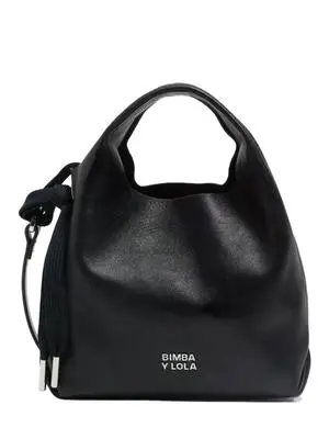 Bimba Y Lola Leather Tote Bag - Black