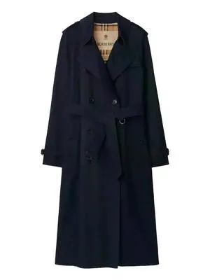 Burberry Waterloo Double-breasted Trench Coat - Blue