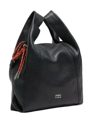 Bimba Y Lola Leather Rope-detail Tote Bag - Black