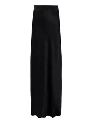 L'Agence Ryker Bias Waistband Maxi Skirt - Black
