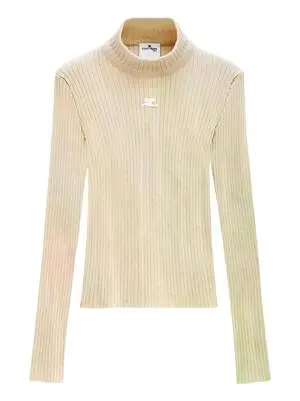 COURREGES Long-Sleeve Halterneck Sweater