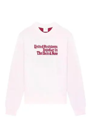 COURREGES Jacquard Wool Sweater - Pink