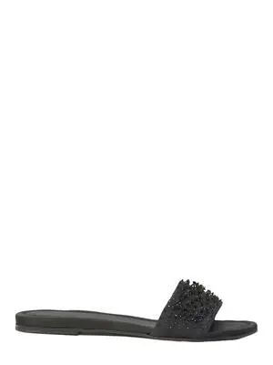 Fabiana Filippi Bead-embellished Flat Sandals - Black