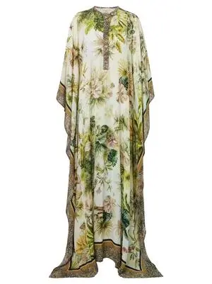 Elie Saab Savannah Floral-print Maxi Dress - Neutrals