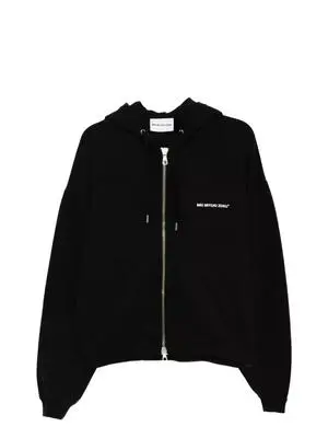 MKI MIYUKI ZOKU Uniform Zipped Hoodie - Black