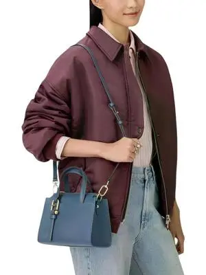 Furla Small Nuvola Boston Tote Bag Blue