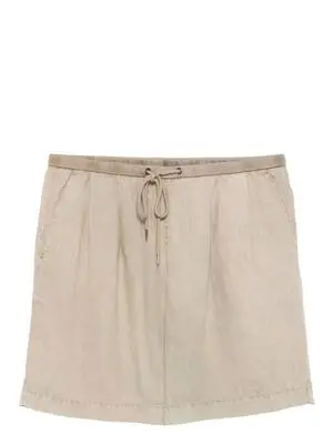 JAMES PERSE Pleated Bermuda Shorts - Brown