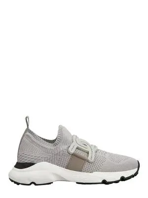 TOD'S Knitted Slip-on Sneakers - Grey