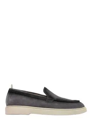 Officine Creative Bones 101 Suede Loafers - Blue