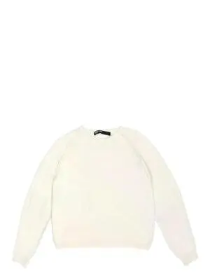 Bimba Y Lola Raglan-sleeve Cable Knit Sweater - White