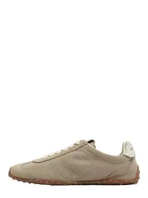 Bimba Y Lola Suede And Leather Sneakers - Neutrals