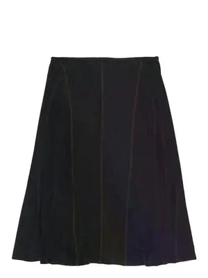 Bimba Y Lola Seam-detail Midi Skirt - Black