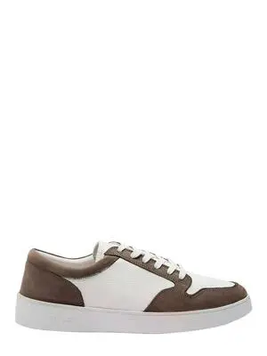 JUDE LLOW Calf-leather Low-top Sneakers - White